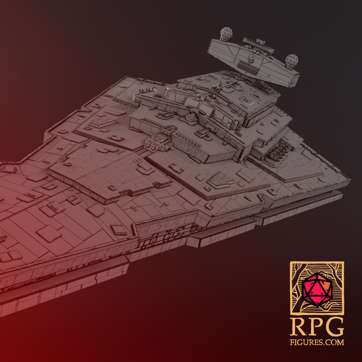 3D Printable Galactic Wars | Dominator Warship by RPG Figures