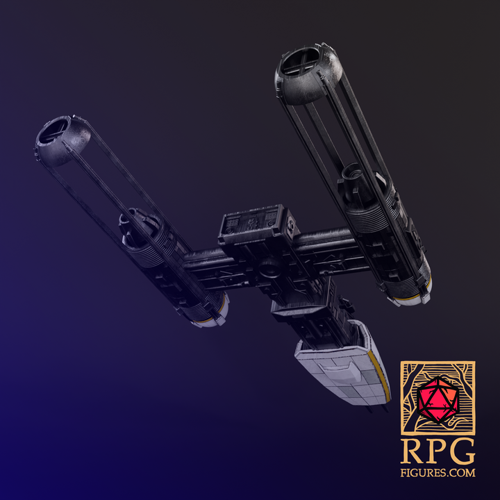 3D Printable Galactic Wars | Y-Class Attack Craft by RPG Figures