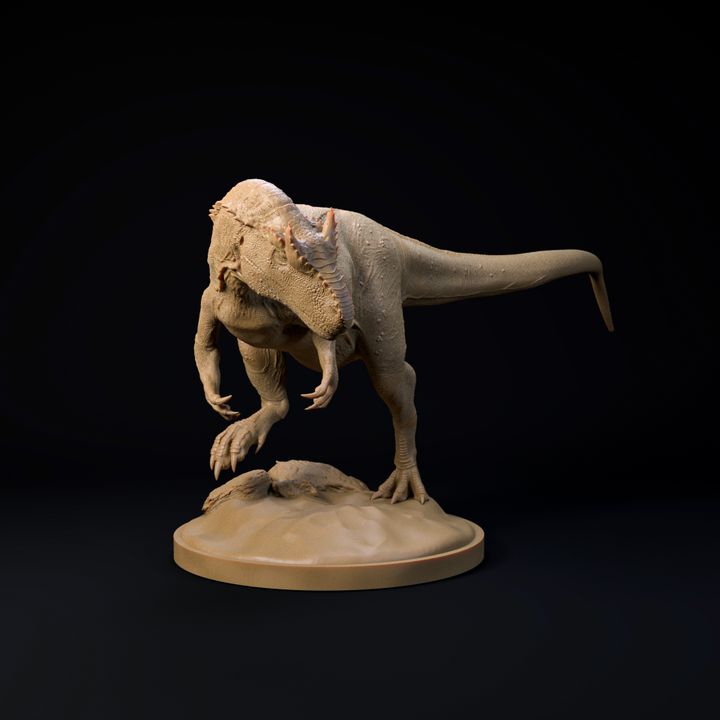 3D Printable Allosaurus running 32mm scale - pre-supported dinosaur ...