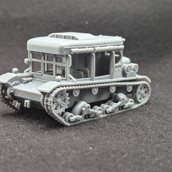 3D Printable C7P artillery tractor (Poland, Interwar+WW2) by Wargame3d