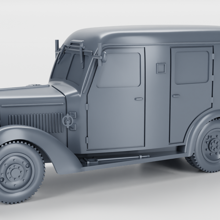 3D Printable Polski Fiat 618 Grom (1.2 ton) (Poland, WW2) by Wargame3d
