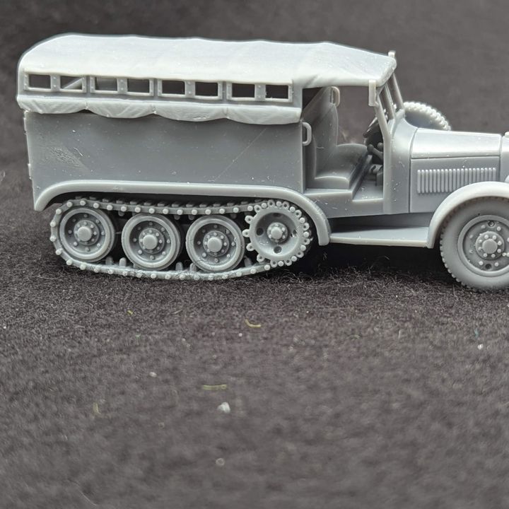 3D Printable PZInz 222 - Half-Track Supply Truck - wz.39 (Poland, WW2 ...