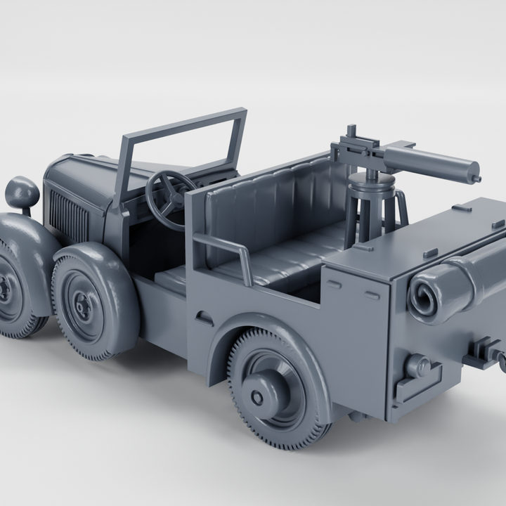 3D Printable PzInz 302 - Fiat 508-518 with machine gun (Poland, WW2) by ...