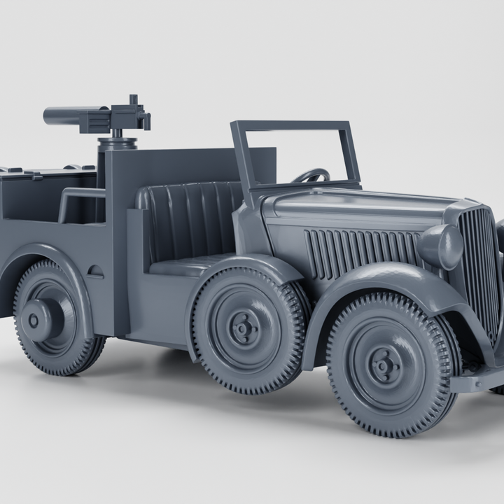 3D Printable PzInz 302 - Fiat 508-518 with machine gun (Poland, WW2) by ...