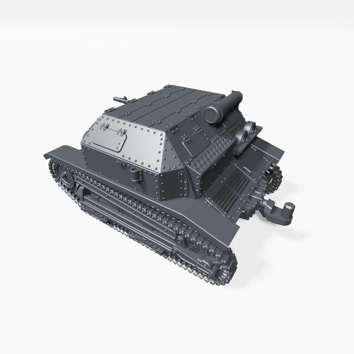 3D Printable Tankette TK-3 + Trailer (Poland, WW2) by Wargame3d