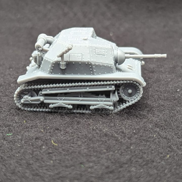 3D Printable Tankette TKS with 2 optional machine guns (Poland, WW2) by ...