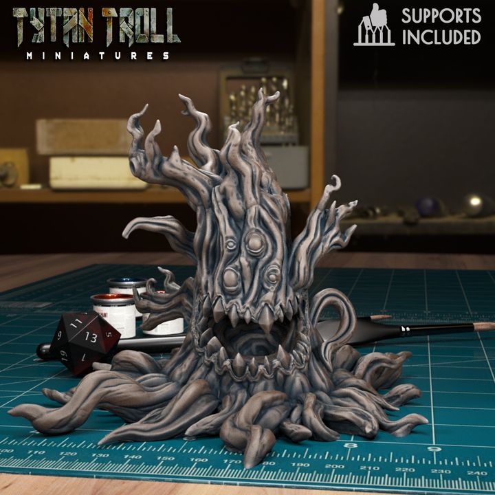 3D Printable Haunted Tree Pack [Pre-Supported] by TytanTroll Miniatures