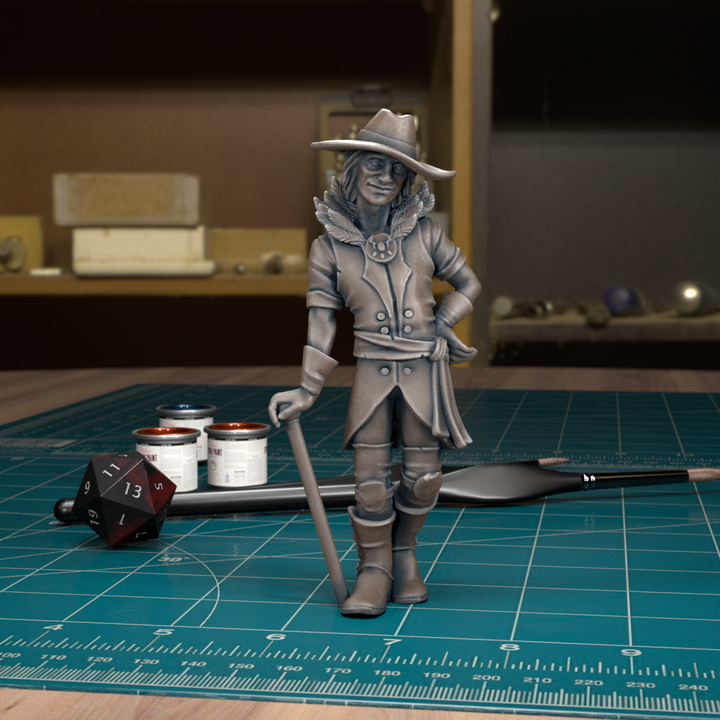 3D Printable Wereraven Human [Pre-Supported] by TytanTroll Miniatures