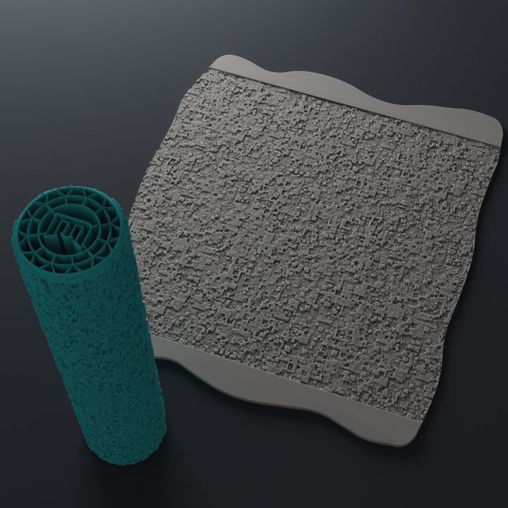 3D Printable DnD Terrain Texture Rollers – Scifi by 3Demon