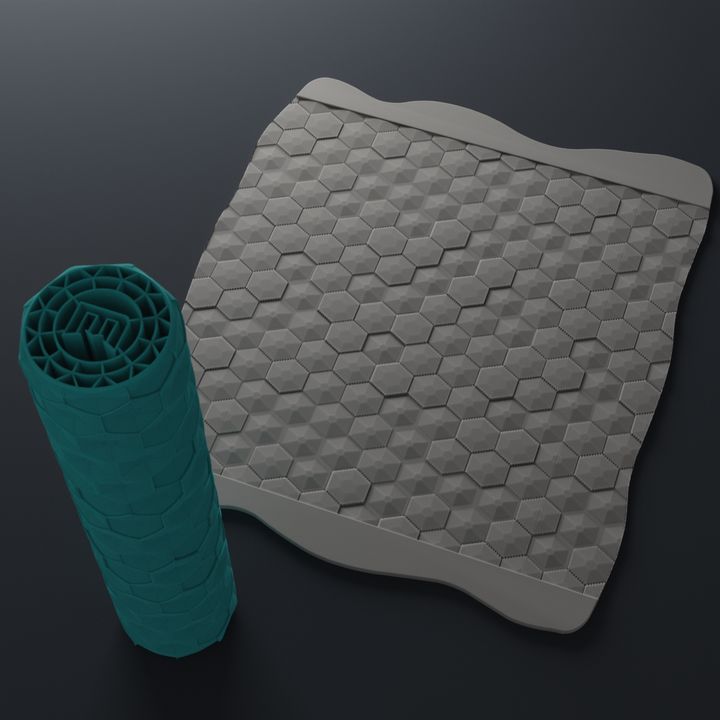 3D Printable DnD Terrain Texture Rollers – Scifi by 3Demon