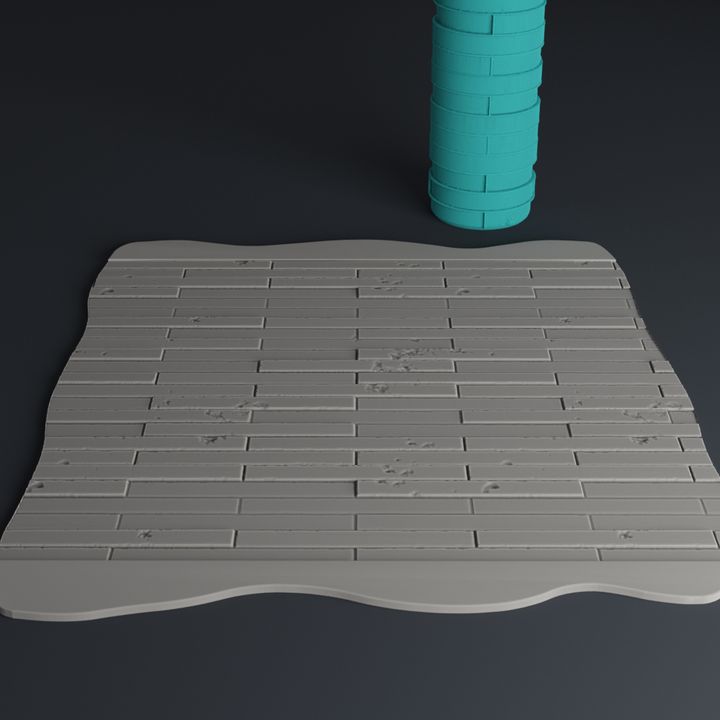 3D Printable DnD Terrain Texture Rollers – Scifi by 3Demon