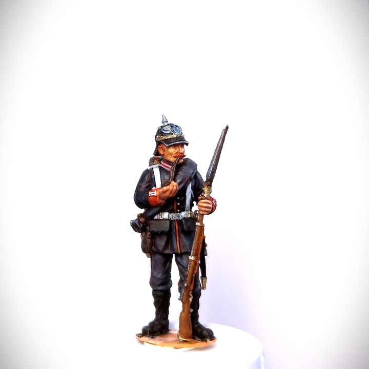 3D Printable 1st Prussian Foot Guards in Campaign Dress (1866) 1. Garde-Regiment zu Fuß by Styriwar