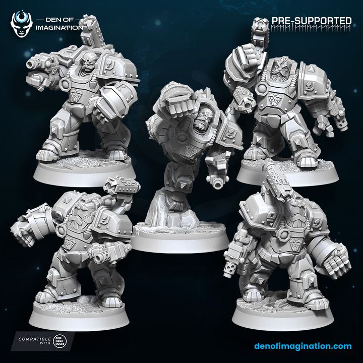 3D Printable Space Dwarfs - Kazaroth Empire Part 2 by WildMesh