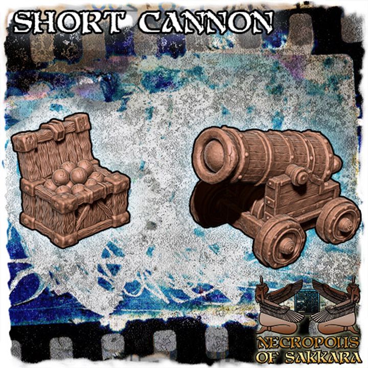3D Printable Fantasy Short Cannon by Pharaoh's Workshop