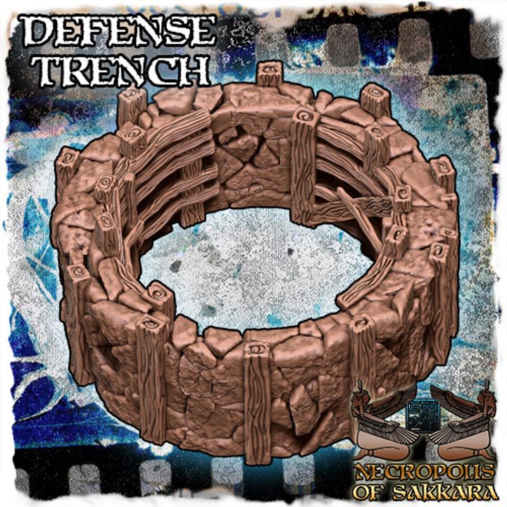 3D Printable Fantasy and Medieval Defense Trench by Pharaoh's Workshop