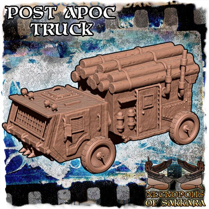 3D Printable Post Apoc Truck by Pharaoh's Workshop