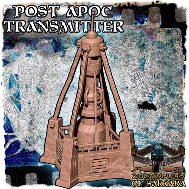 3D Printable Post Apoc Transmitter Beacon by Pharaoh's Workshop