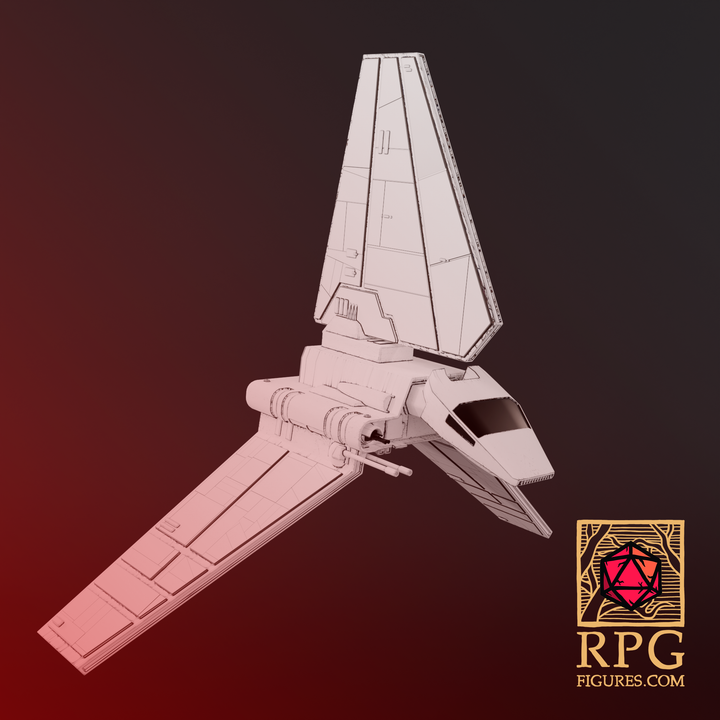 3D Printable Galactic Wars | Transport Shuttle by RPG Figures