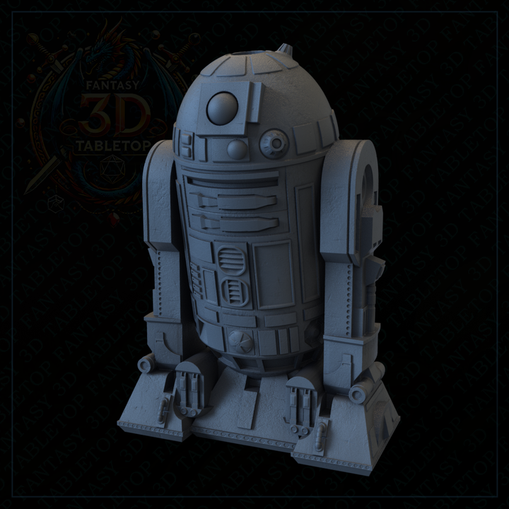 3D Printable The Droid (Decorative) by Fantasy 3D Tabletop
