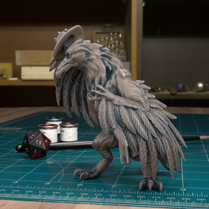 3D Printable Wereraven [Pre-Supported] by TytanTroll Miniatures