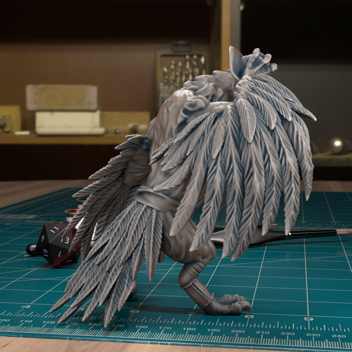 3D Printable Wereraven [Pre-Supported] by TytanTroll Miniatures