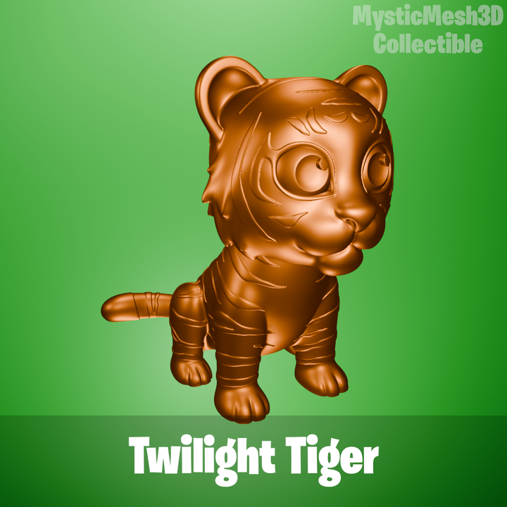 3D Printable Twilight Tiger (MysticMesh3D Collectible) by MysticMesh3D