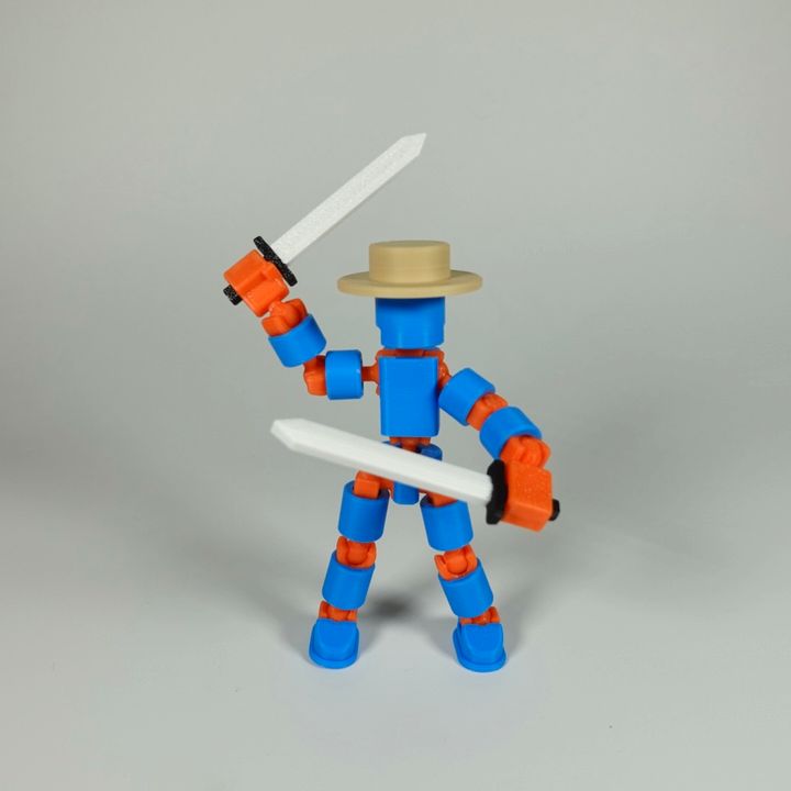 3D Printable MM3D Action Figure (Accessory Pack 1) by MysticMesh3D