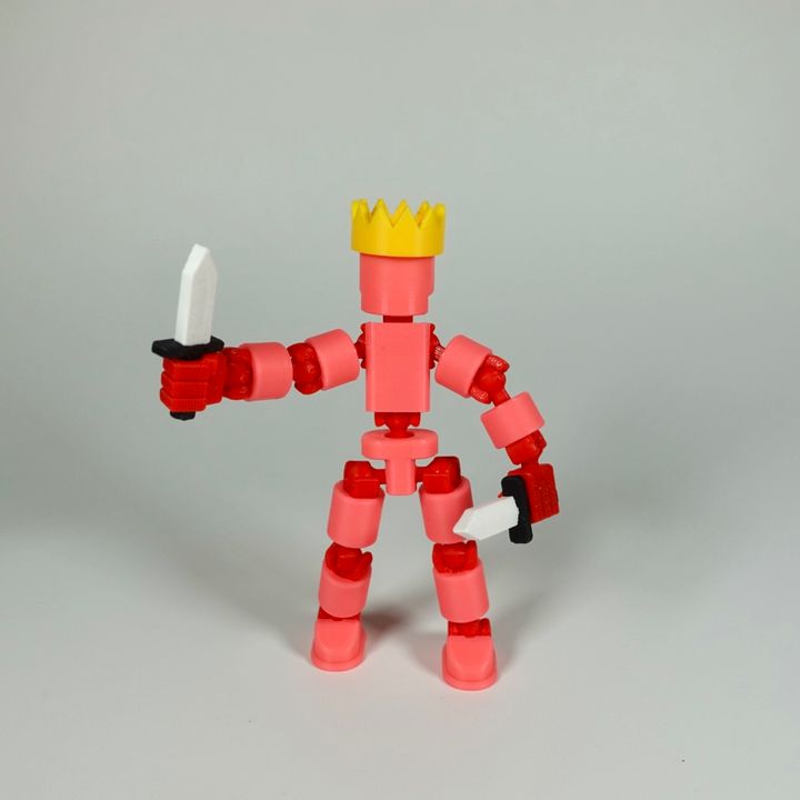 3D Printable MM3D Action Figure (Accessory Pack 1) by MysticMesh3D