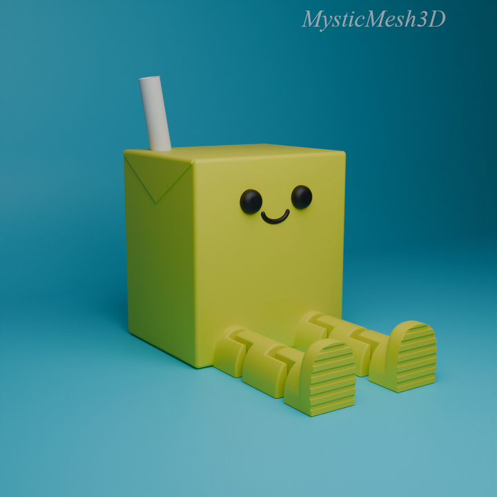 3D Printable Articulated Juicebox Buddy by MysticMesh3D