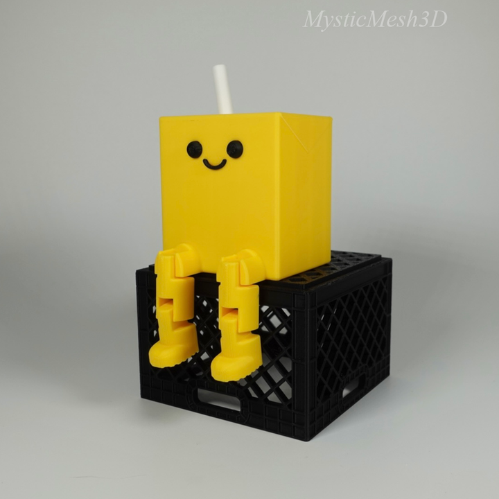 3D Printable Articulated Juicebox Buddy by MysticMesh3D