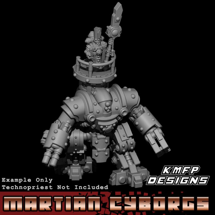 3D Printable Martian Cyborg Heavy Siege Cyborg by KMFP Designs