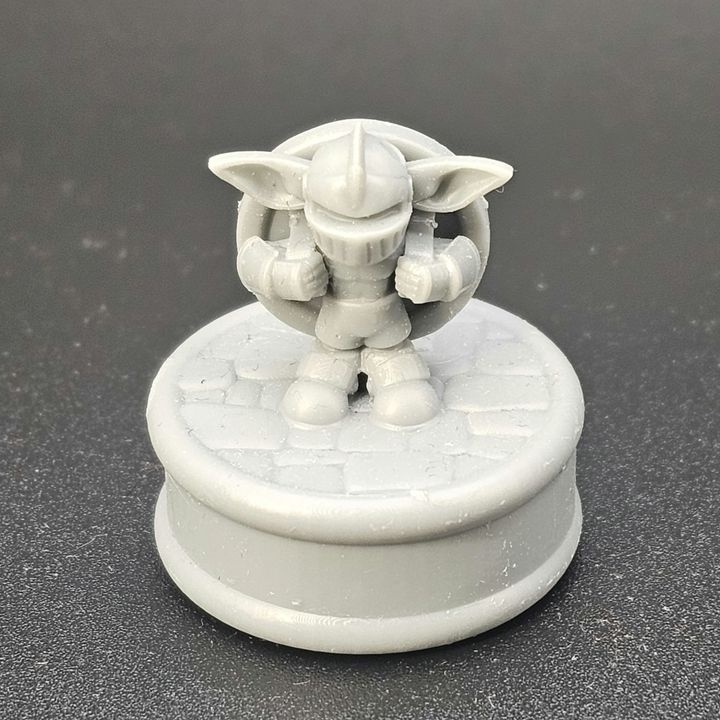 3D Printable Shield Goblin by Art Crow Tabletop