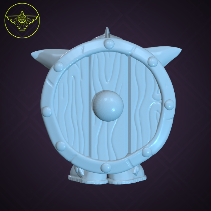3D Printable Shield Goblin by Art Crow Tabletop