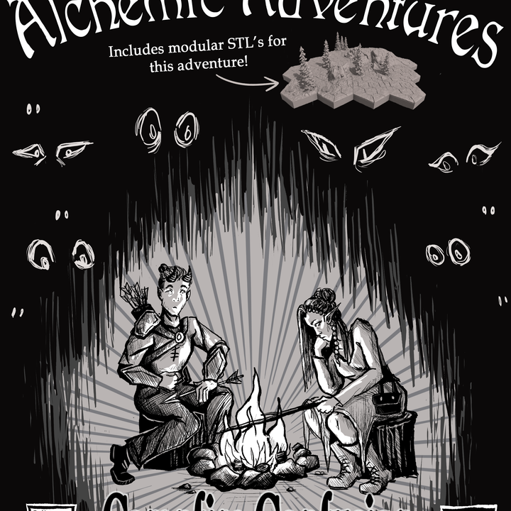 3D Printable Hexhog TableTops Alchemic Adventure: Campfire Confusion ...