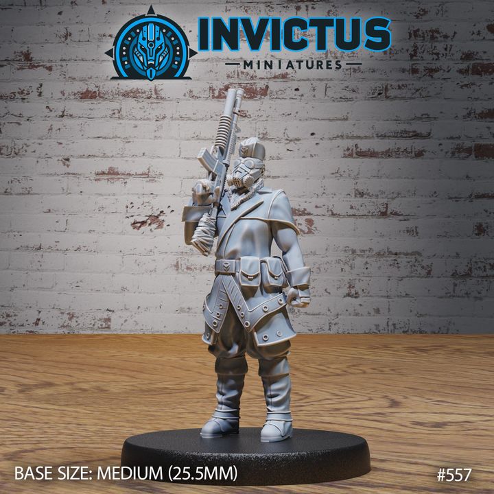 3D Printable Gas Mask Soldier / Human Officer / World War Warrior ...