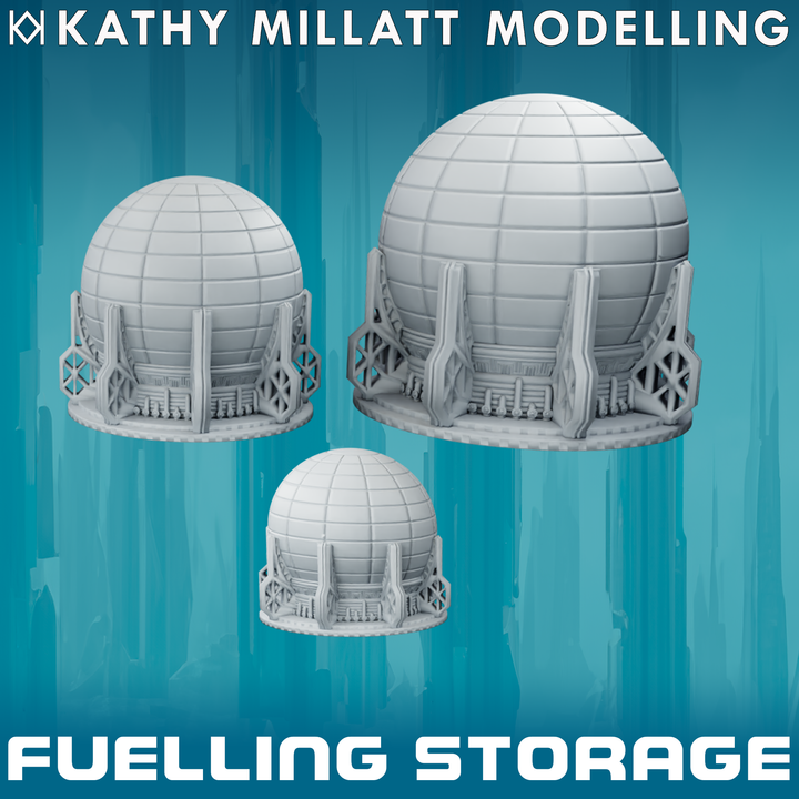 3D Printable Fuelling Storage Tanks by Kathy Millatt Modelling