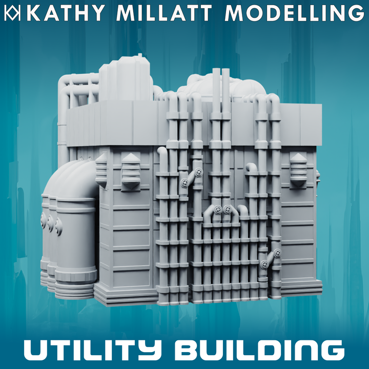 3D Printable Utility Building by Kathy Millatt Modelling