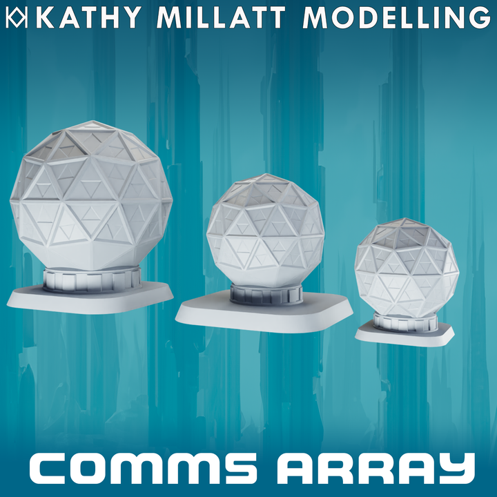 3D Printable Comms Array by Kathy Millatt Modelling