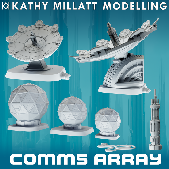 3D Printable Comms Array by Kathy Millatt Modelling 3D Printable Comms Array by Kathy Millatt Modelling