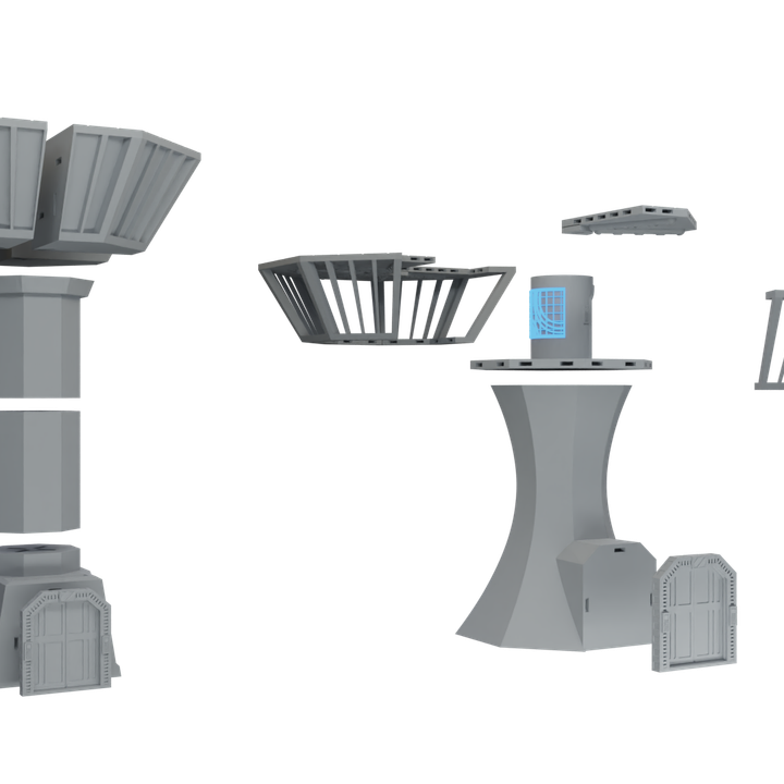 3D Printable Space Traffic Control Tower by Kathy Millatt Modelling