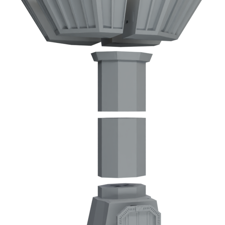 3D Printable Space Traffic Control Tower by Kathy Millatt Modelling