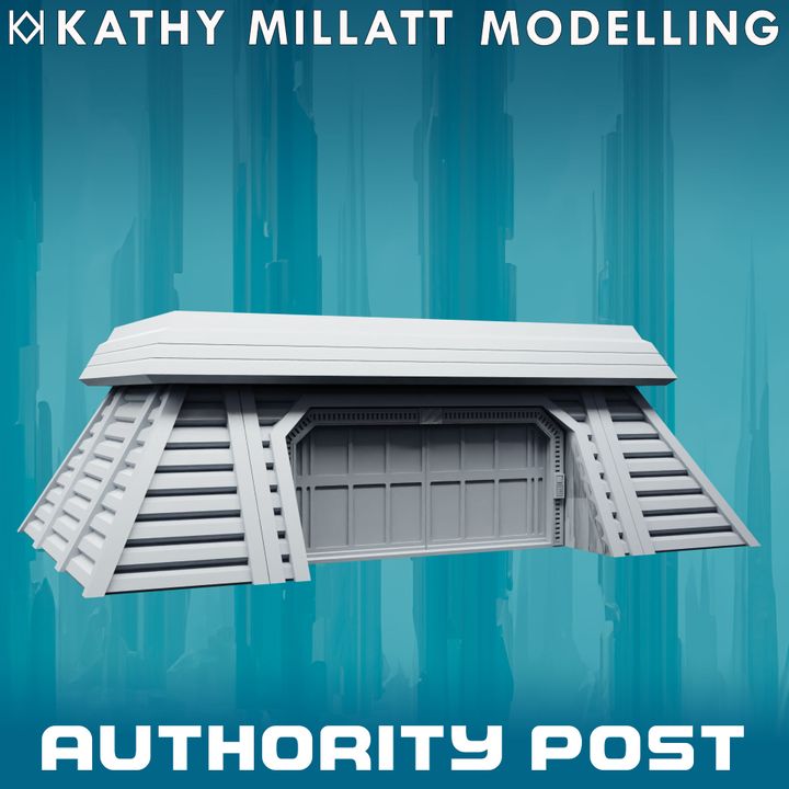 3D Printable Authority Checkpoint - Modular or Easy Print Complete ...