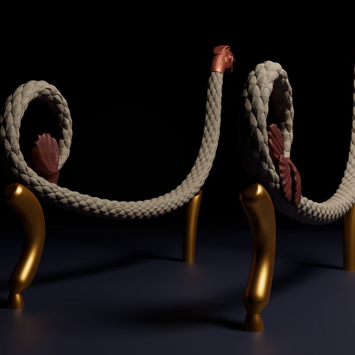 3D Printable Chair-Animal Shaped Chair Legs-3dprints and CNC-wood by ...