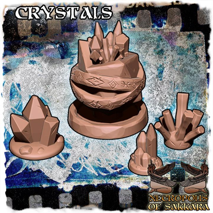 3D Printable Fantasy Crystals by Pharaoh's Workshop