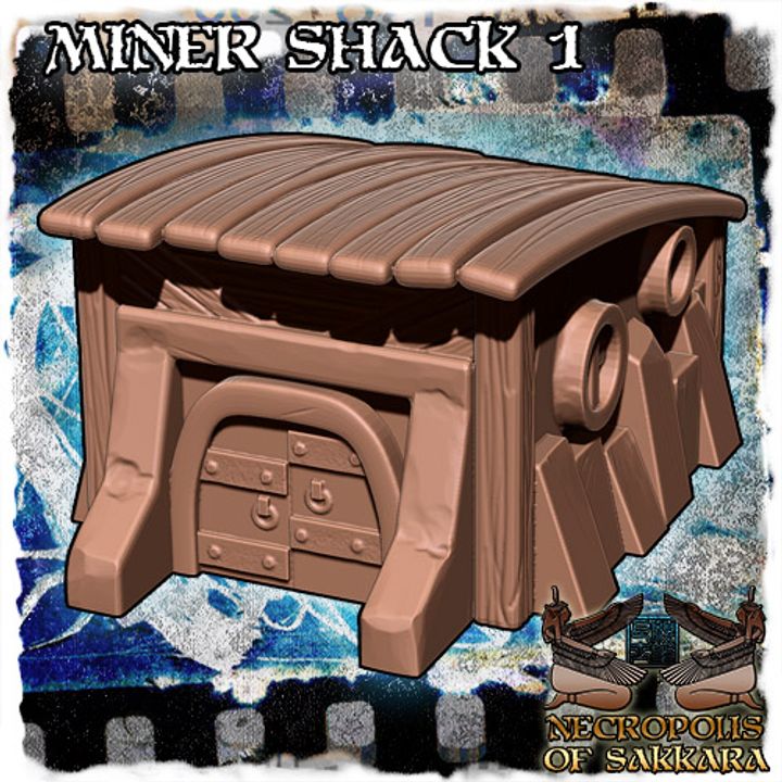 3D Printable Dwarven Miner Shack 1 by Pharaoh's Workshop