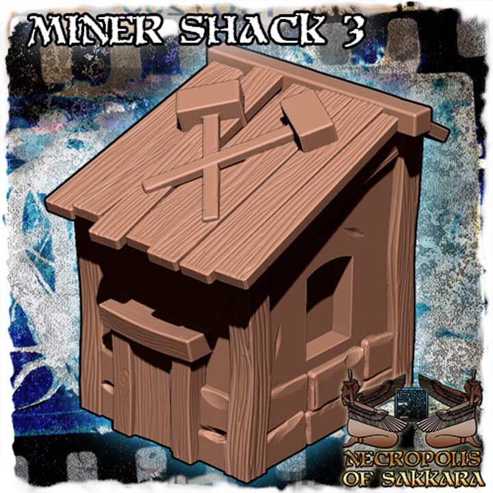 3D Printable Dwarven Miner Shack 3 by Pharaoh's Workshop