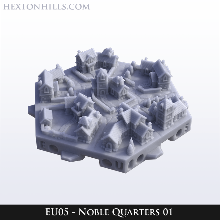 3D Printable Hexton Hills Epic Cities Noble Districts Set 01 by Hexton ...