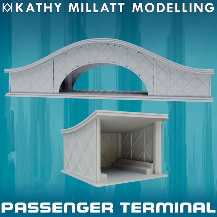3D Printable Spaceport Passenger Terminal Buildings by Kathy Millatt ...