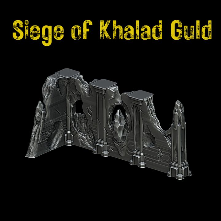 3D Printable Siege of Khalad Guld ( for AoS Spearhead terrain ) by Meian