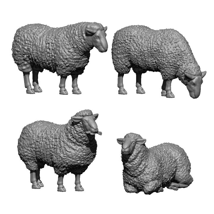 3D Printable Sheep by Cold War Miniatures